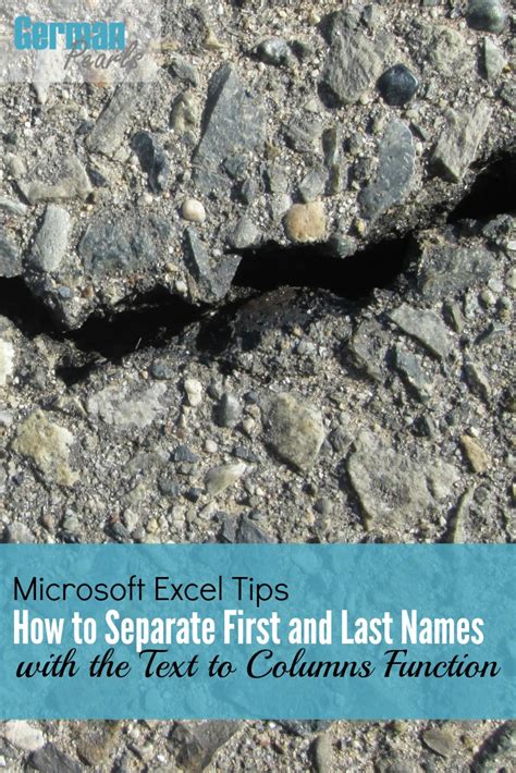 How To Use Excel Text To Columns To Separate Names