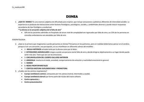 Disnea Csmedicasunr Udocz