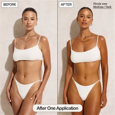 Sun Bronzed Before And After Self Tan That Your Skin Will Thank You