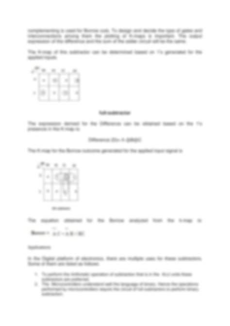 Solution Full Subtractor Circuit Diagram Using Basic Gates And