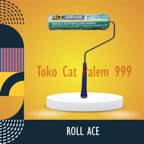 Jual Kuas Roll Cat Ace Roll Kuas Ace Budget 9 Sumbu Putar 10mm 38