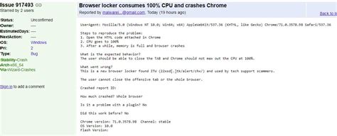Сайты фальшивой техподдержки эксплуатируют новый баг в Chrome загружающий CPU на Хакер