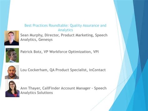 Roundtable Best Practices Quality Assurance And Analytics Pdf Web Conferencing Computer