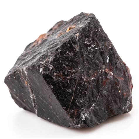 Black Himalayan Salt Isolated On White Background Stock Illustration