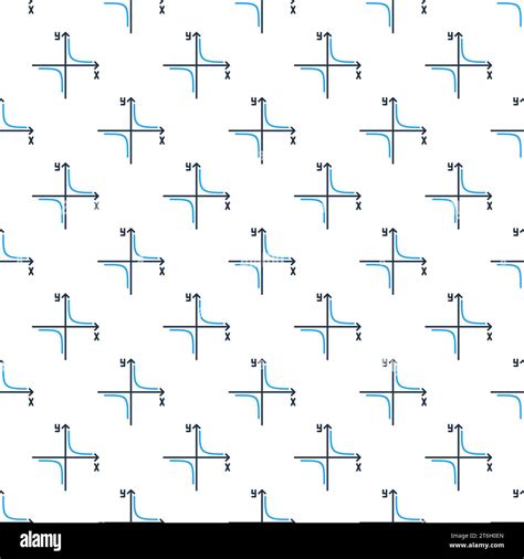 Mathematics Graph Vector Concept Colored Modern Seamless Pattern Or