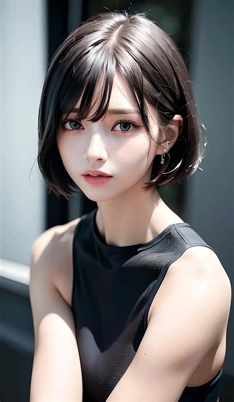 短发女孩 无界ai