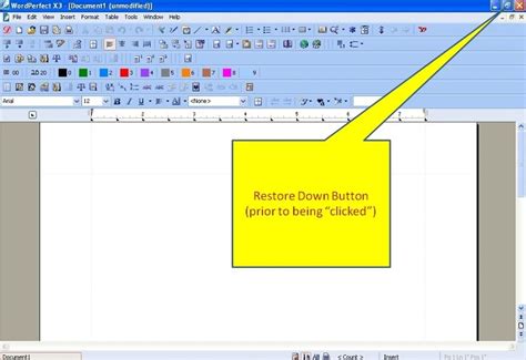 Solved My Window Restore Down Does Not Work In Wordperfect Can You
