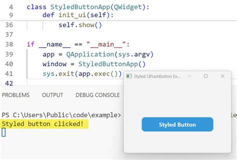 How To Create QPushButton Widget In PyQt