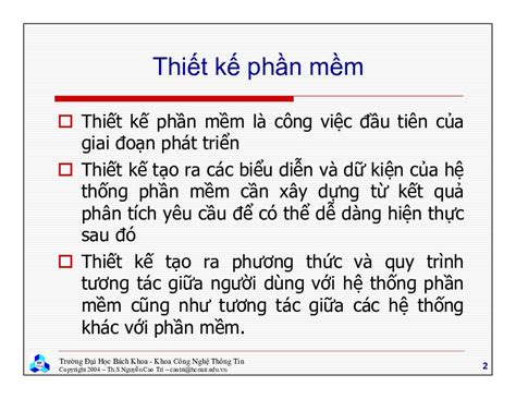 PDF Công Nghệ Phần Mềm Đh Bách Khoa Hcm Ths Nguyễn Cao Trí