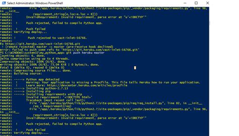 Heroku Error Using Git Push Stack Overflow