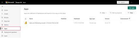 Stažení Ukázkové Aplikace šablony Z Appsource Power Bi Microsoft Learn