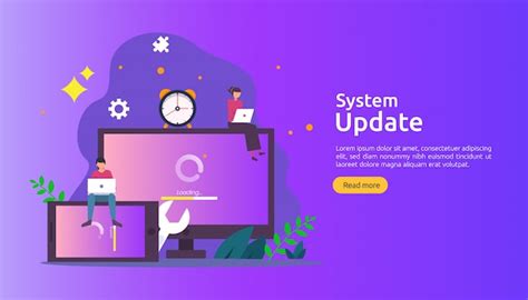 Premium Vector Operation System Update Progress Concept Data