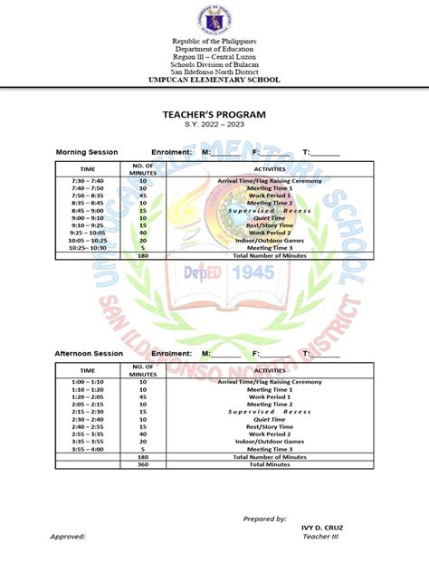Teachers Program Pdf Teachers Philippines