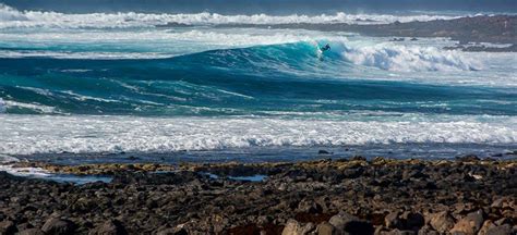 Surfing The Left Hand Wave Of La Santa Hello Canary Islands