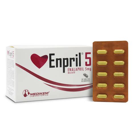 Enpril 5 Tabletas Recubiertas Laboratorios Medikem