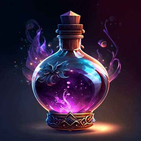 Premium Ai Image Magic Elixir Bottle