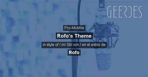 Pro Midifile Rofos Theme In Style Of Rofo In [online Shop Catalogue Item Details
