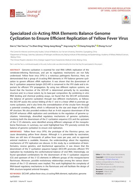 Specialized Cis Acting Rna Elements Balance Genome Cyclization To