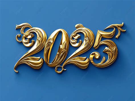 Gilding Style 2025 Font Background Business Happy New Year Typography Background Image And