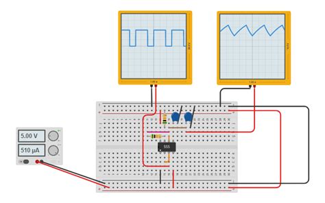 Circuit Design 555 Timer Tinkercad