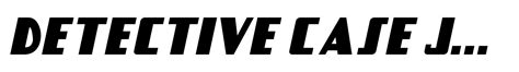 Detective Case Jnl Font Webfont And Desktop Myfonts