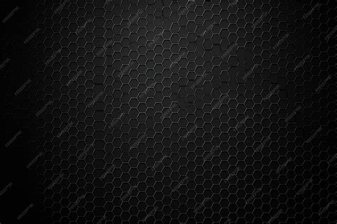 Premium Ai Image Black Stainless Steel Hexagonal Mesh Background