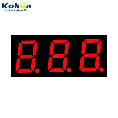 0 4 Inch Anode 3 Digit Red 7 Segment Led Number Display KHN30401ASR1D Kohon China
