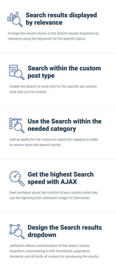 jetsearch — an ultra fast ajax search widget for elementor