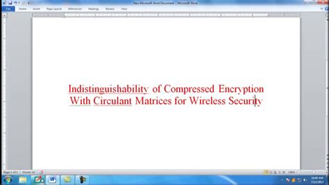 encryption with circulant matrices for wireless security projects youtube