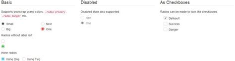 bootstrap radio button style
