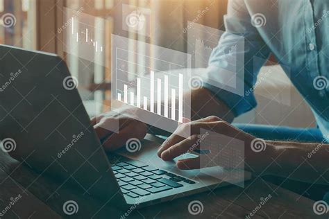 Big Data Analytics Business Intelligence Concept Financial Charts
