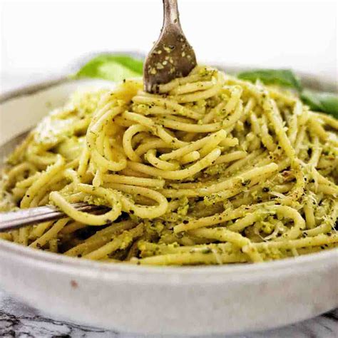 Spaghettisalat Mit Pesto