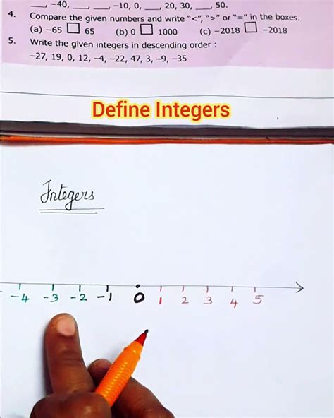 Define Integer What Is Integer Easy Way To Understand Integer Youtube
