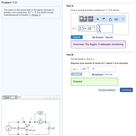 Solved The Switch In The Circuit Seen In The Figure Has Been