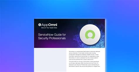 Servicenow Security Handbook Appomni