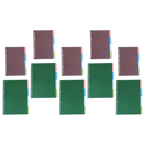 MLINS 10 Sets Filing Cabinet Folders Page Dividers Index Separator Walmart Com