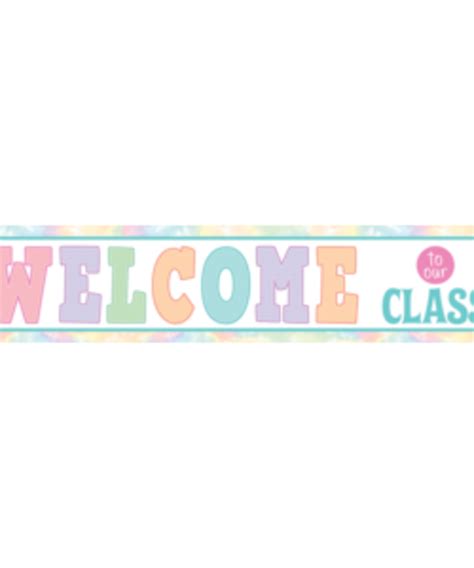 Pastel Pop Welcome To Our Class Banner Inspiring Young Minds To Learn