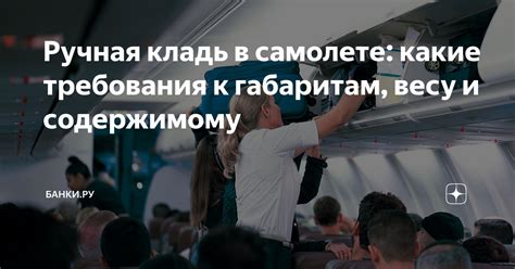 Ручная кладь в самолете: какие требования к габаритам, весу и ...