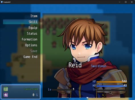 Mv And Mz Custom Main Menu Ui Using Wysiwyg Editor Rpg Maker Forums