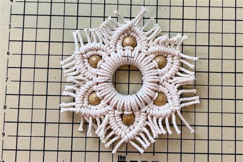 diy macrame snowflake christmas ornament tutorial marching north