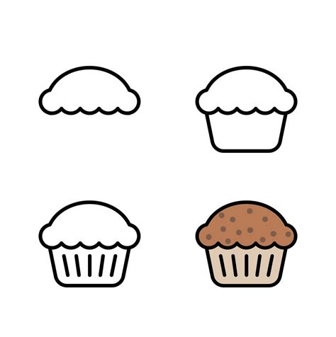 12 Easy Muffin Drawing Ideas Drawing Photos