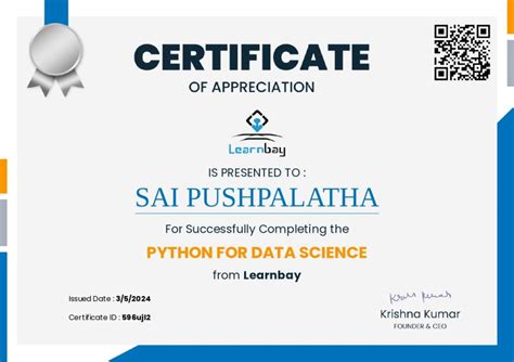 Completed Python Module By Learnbay Institute Pushpa Katari Posted On