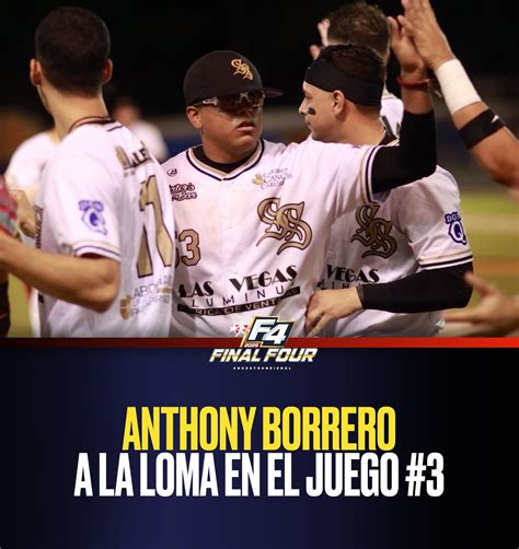 Liga Anthony Borrero A La Loma El Estelar Lanzador Derecho Abrirá El
