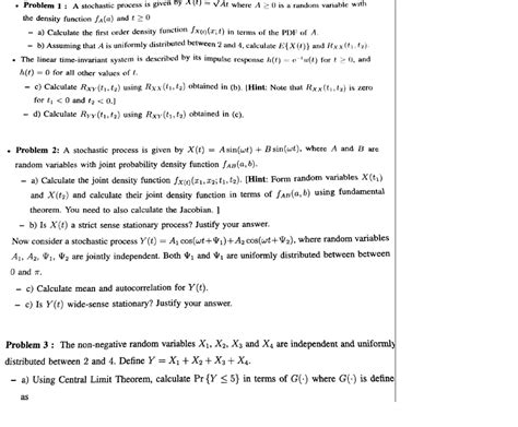 solved a stochastic process is given by x t squareroot at