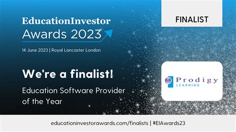 Educationinvestor Award Finalist 2023 Prodigy Learning