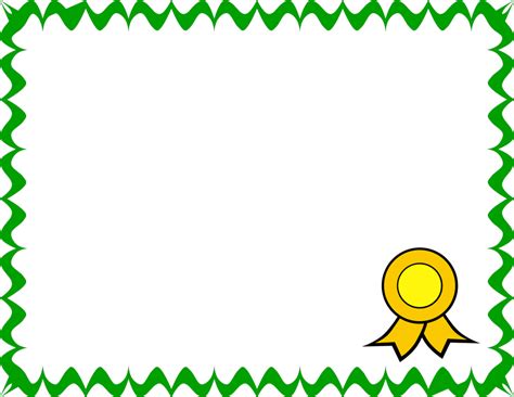 Blank Certificate Clipart Best