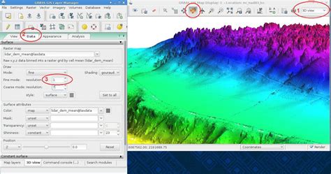 Importing And Visualizing Las Lidar Files In Grass Gis 7 Lidar
