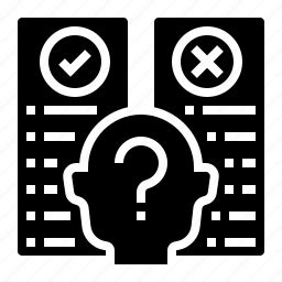 Doubt Hypothesis Research Hypothesis Statistical Analysis Usability Testing Icon