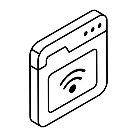 An Icon Design Of Wifi Signal 20081885 Vector Art At Vecteezy