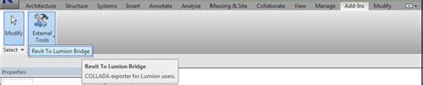 how to export from revit into lumion